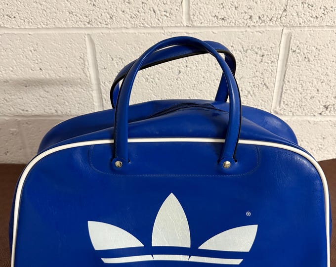 Adidas 1970’s Vintage Bowling Bag. Finished in a Blue With White Logo ...