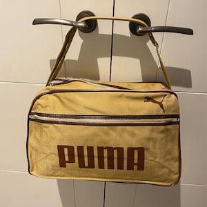 Vintage 1970s Puma Canvas Shoulder Bag , New Old Stock , Finished in ...