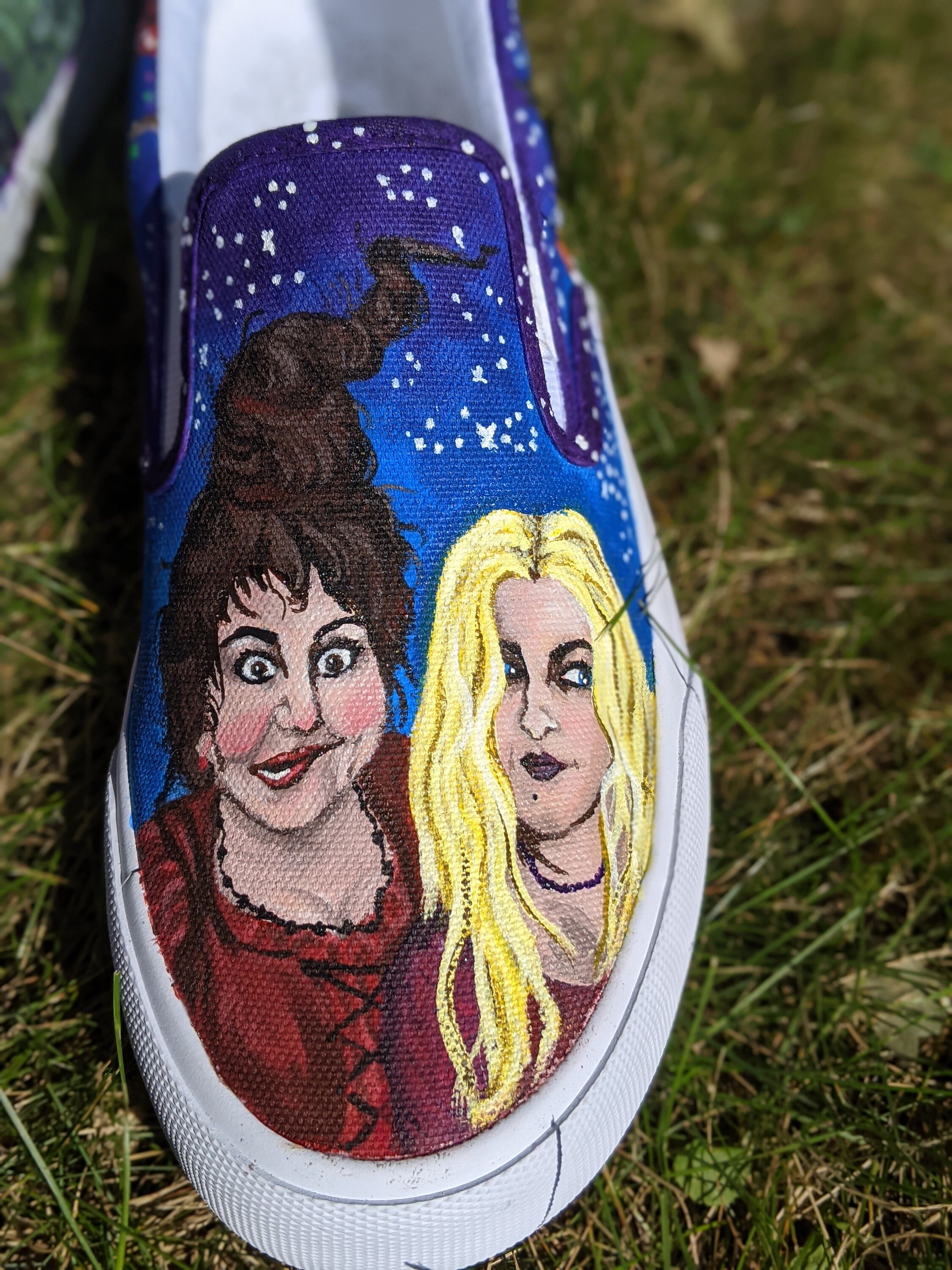 Custom Painted "hocus Pocus" Shoes - Etsy