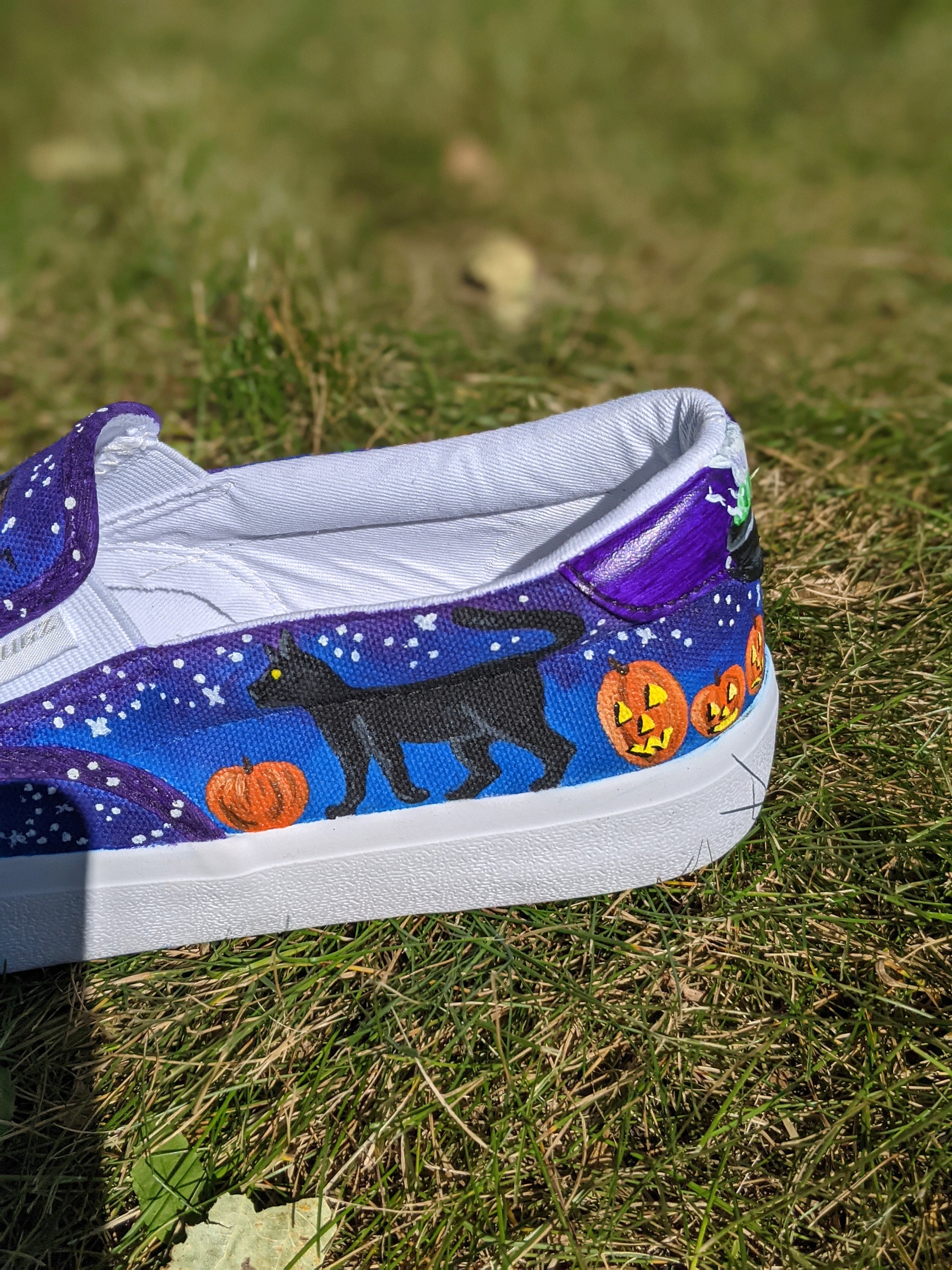 Custom Painted "hocus Pocus" Shoes - Etsy