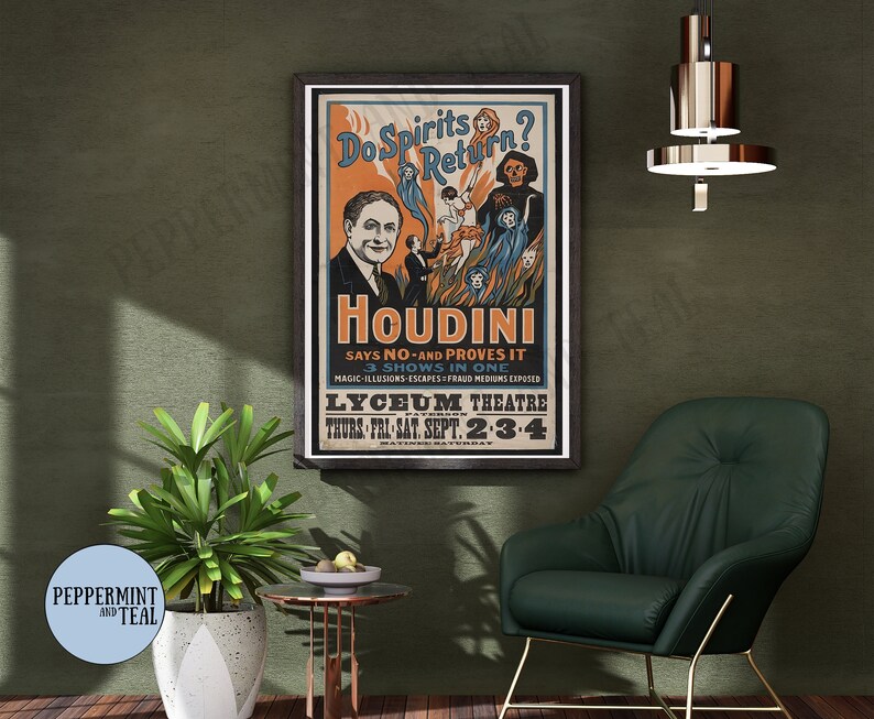 Vintage Horror Advert Posters, Art Set of Two Prints, JPEG Digital ...