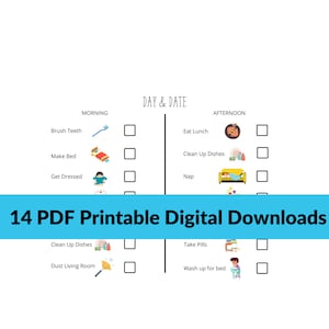 Daily Schedule Checklist for Early Memory Loss - Bundle of Downloads ...