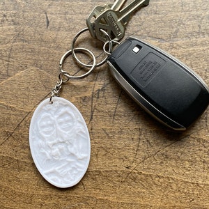 Lithophane Keychain Oval W/custom Personalized Photo - Etsy