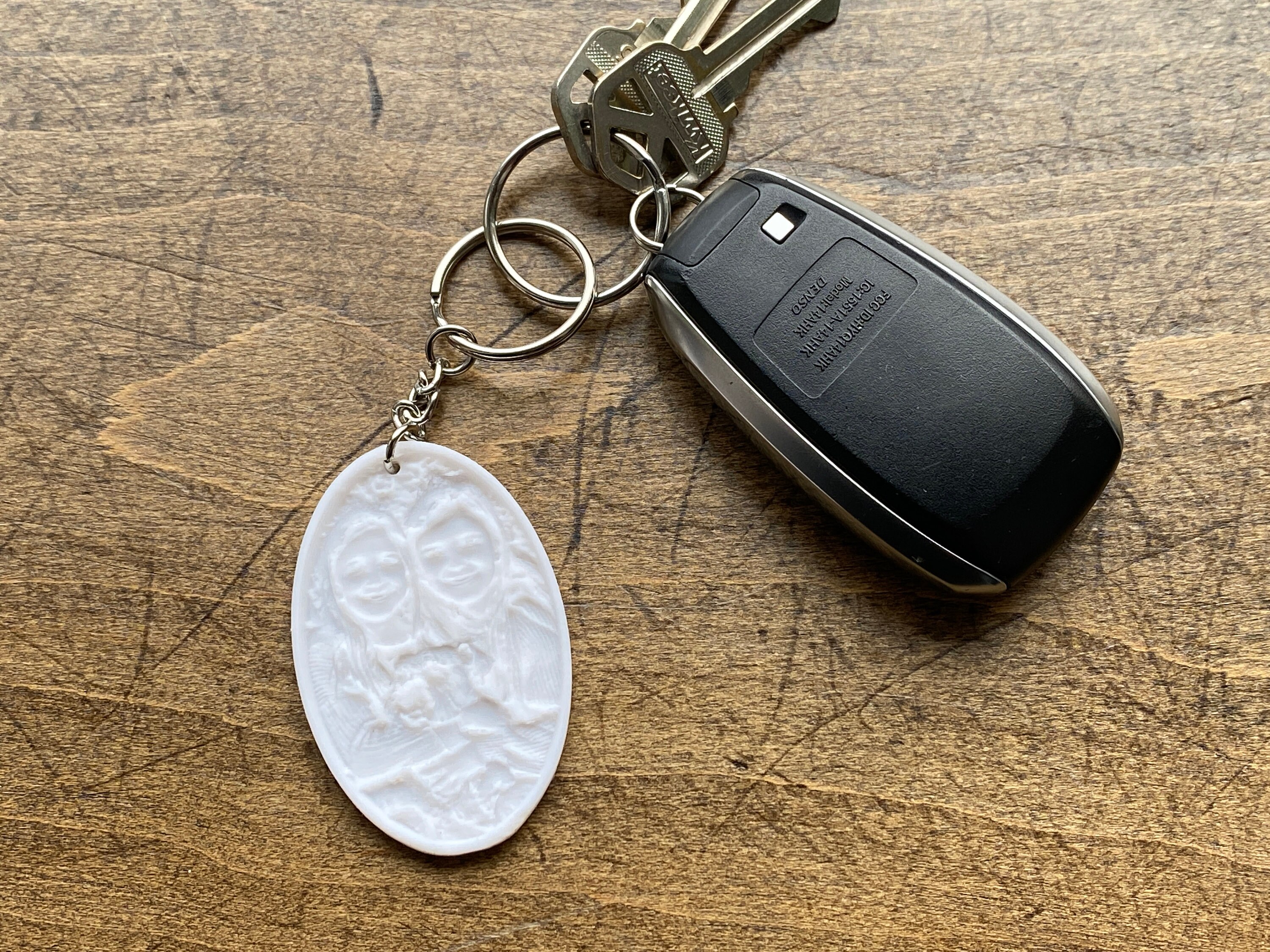 Lithophane Keychain Oval W/custom Personalized Photo - Etsy