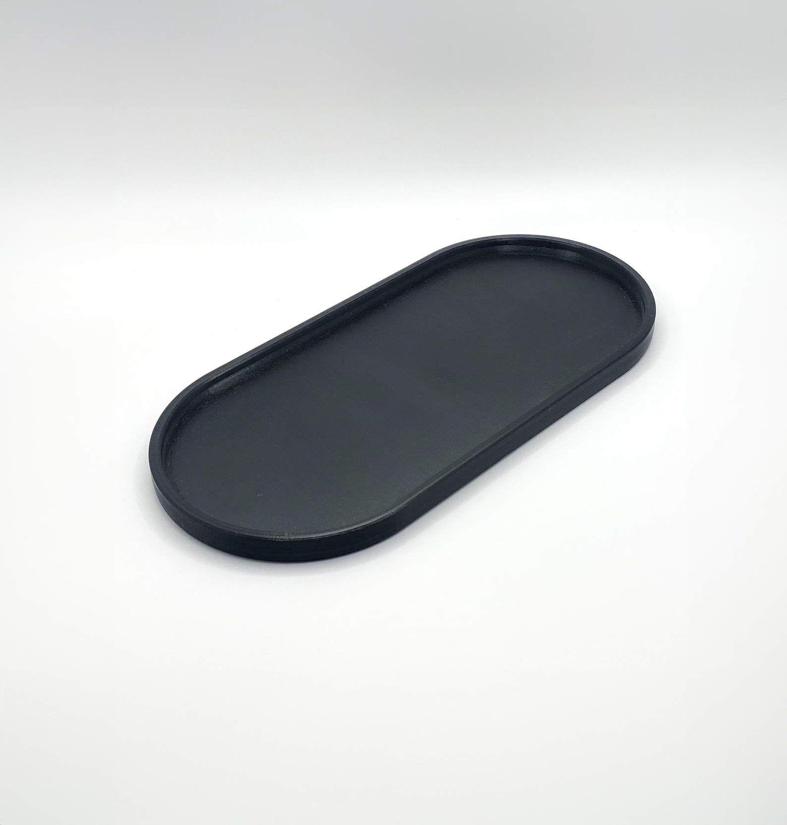 Elegant Black Oval Vanity Tray | Versatile Home Decor Organizer ...
