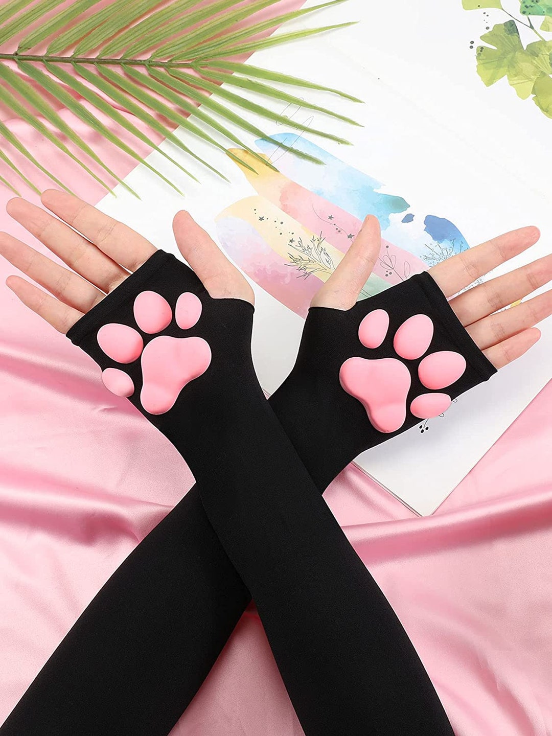 Kawaii Cat Paw Mittens - Etsy