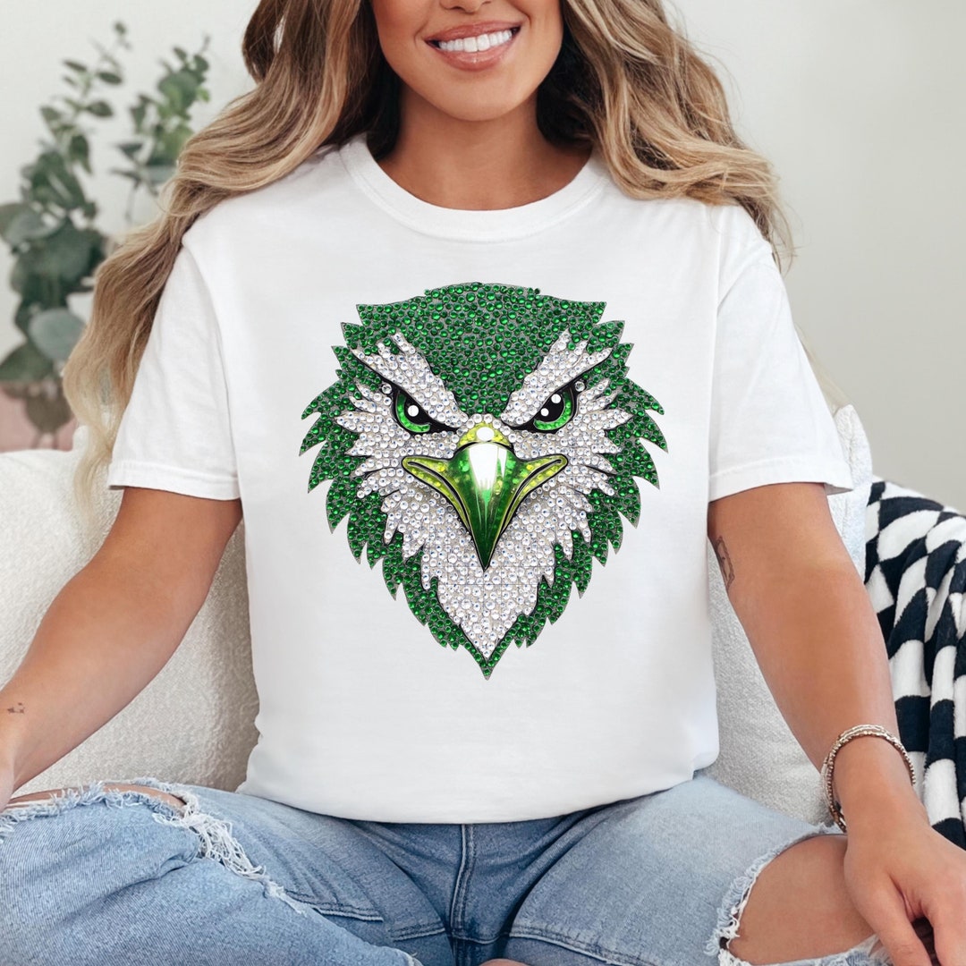 Eagle Head Png Faux Rhinestone Eagles Sublimation Png Eagles Football ...