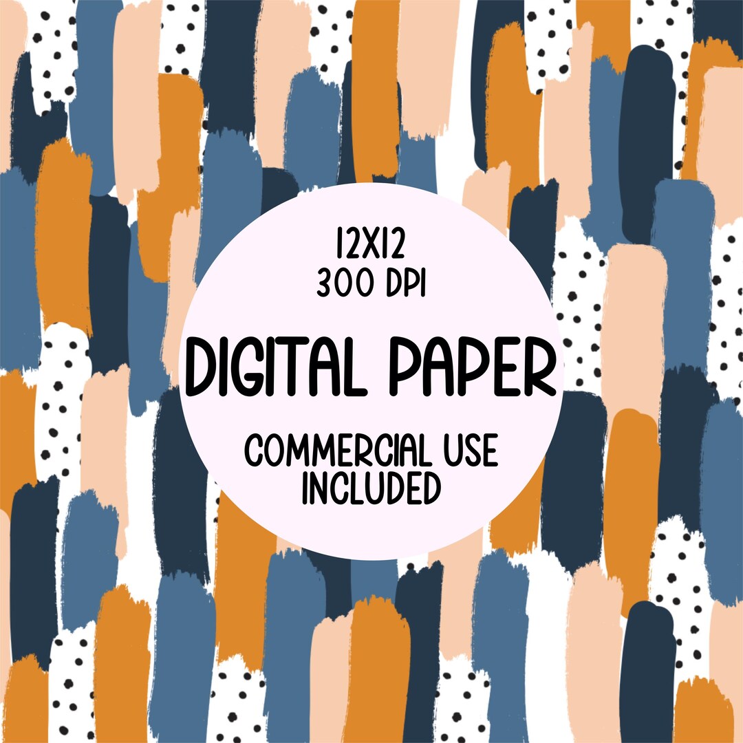 Blue Orange Brushstrokes Png Messy Paint Neutral Background Png ...