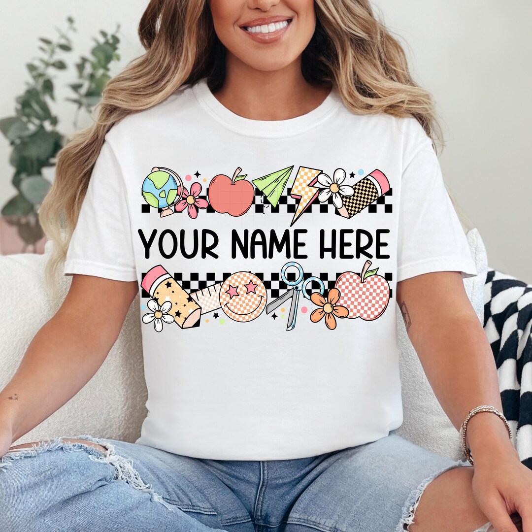 Personalized Teacher DTF Transfer Teacher Gift Ideas Teacher Ready to ...