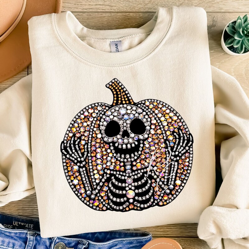 Rhinestone Shirt Halloween - Etsy