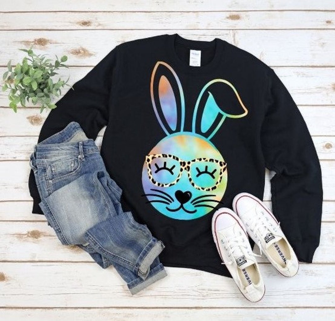 Bunny With Glasses Png Easter Bunny Shirt Design Easter Bunny PNG ...