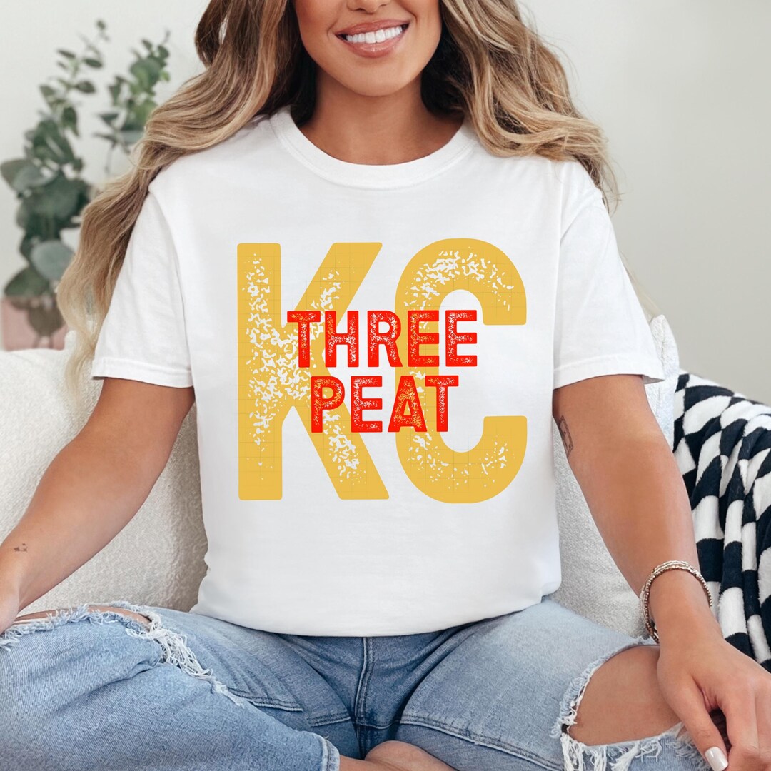 Chiefs Three Peat Png KC Football Png Chiefs Sublimation KC Football ...