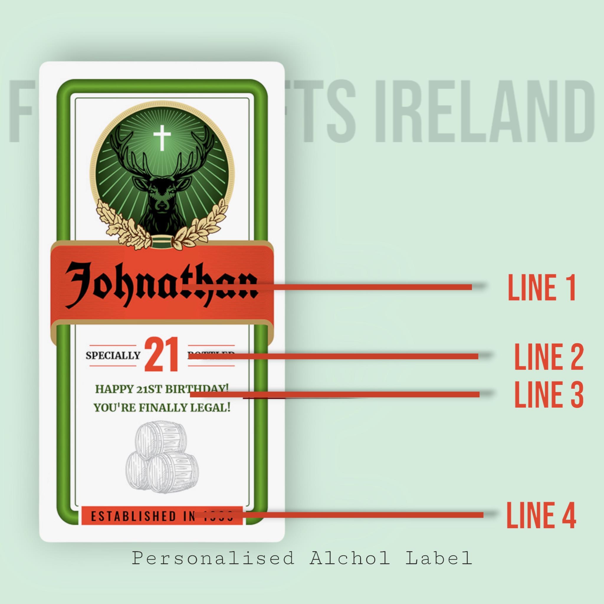 Custom Liqueur Label, Personalized Alcohol Bottle Sticker, Unique Gift ...