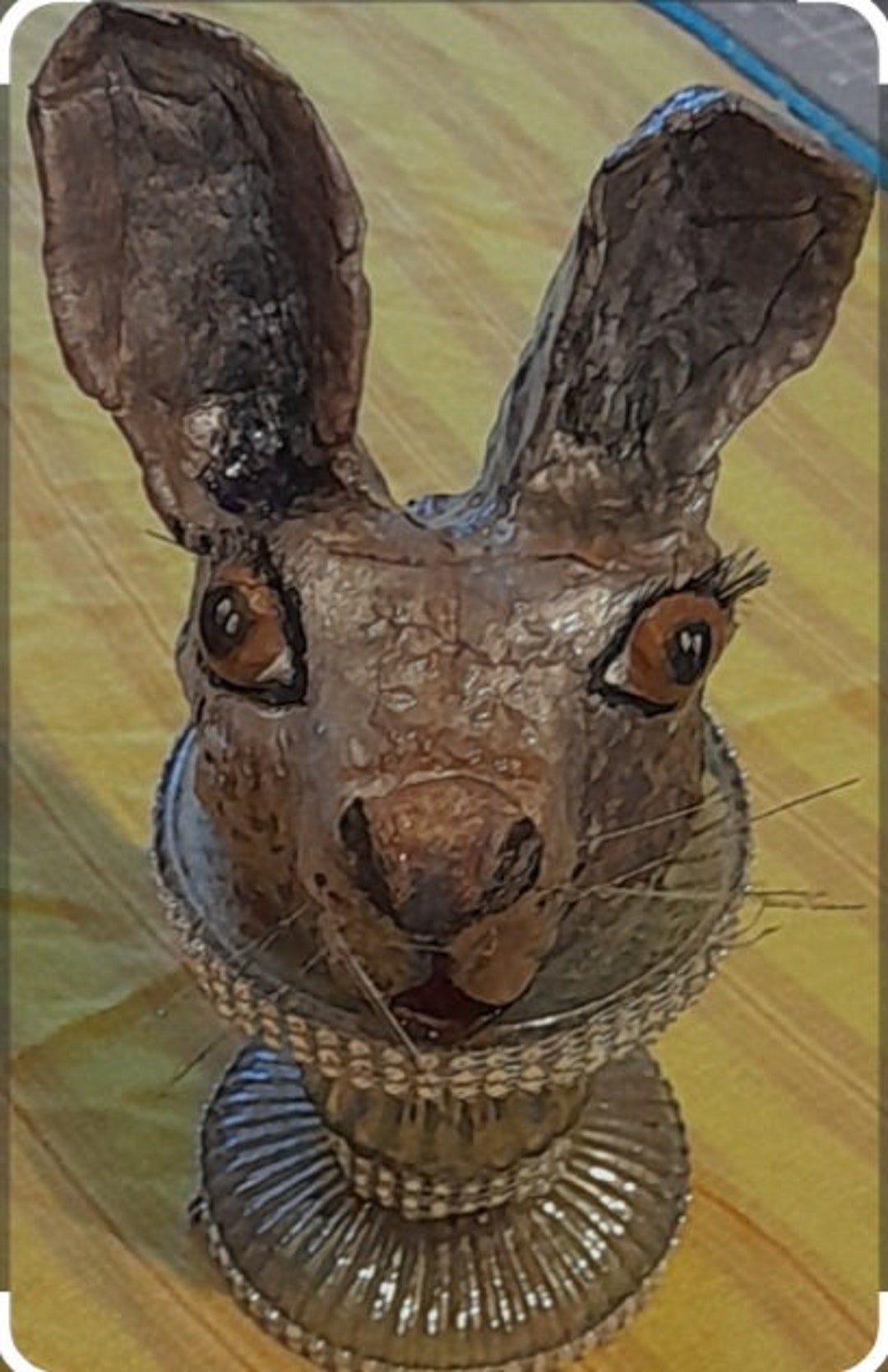 Handcrafted Clay Hare's Head Sculpture Unique Home Decor Light - Etsy