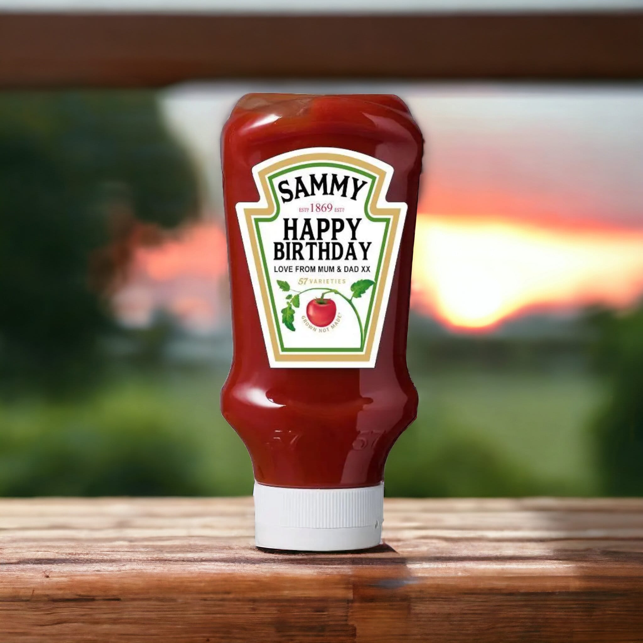Personalized Ketchup Bottle Label, Custom Sauce Sticker, Funny Gift for ...