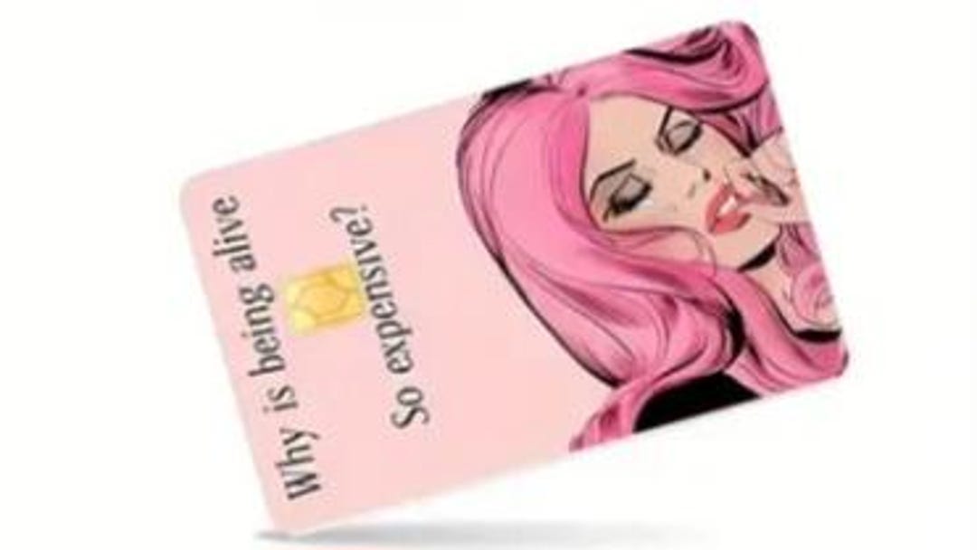 Why is It so Expencive ,A Sweet Fun Debit Card Sticker, Classy Skin ...