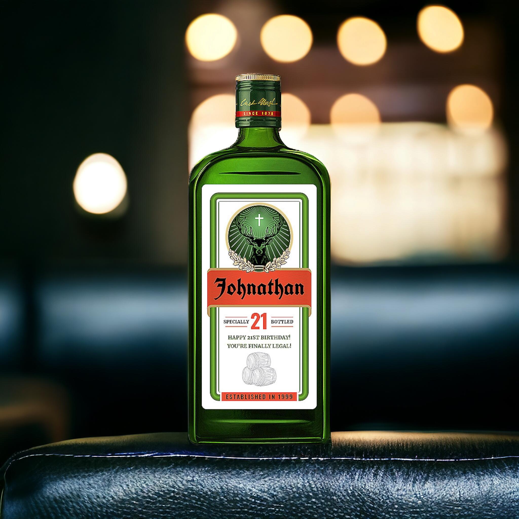 Custom Liqueur Label, Personalized Alcohol Bottle Sticker, Unique Gift ...