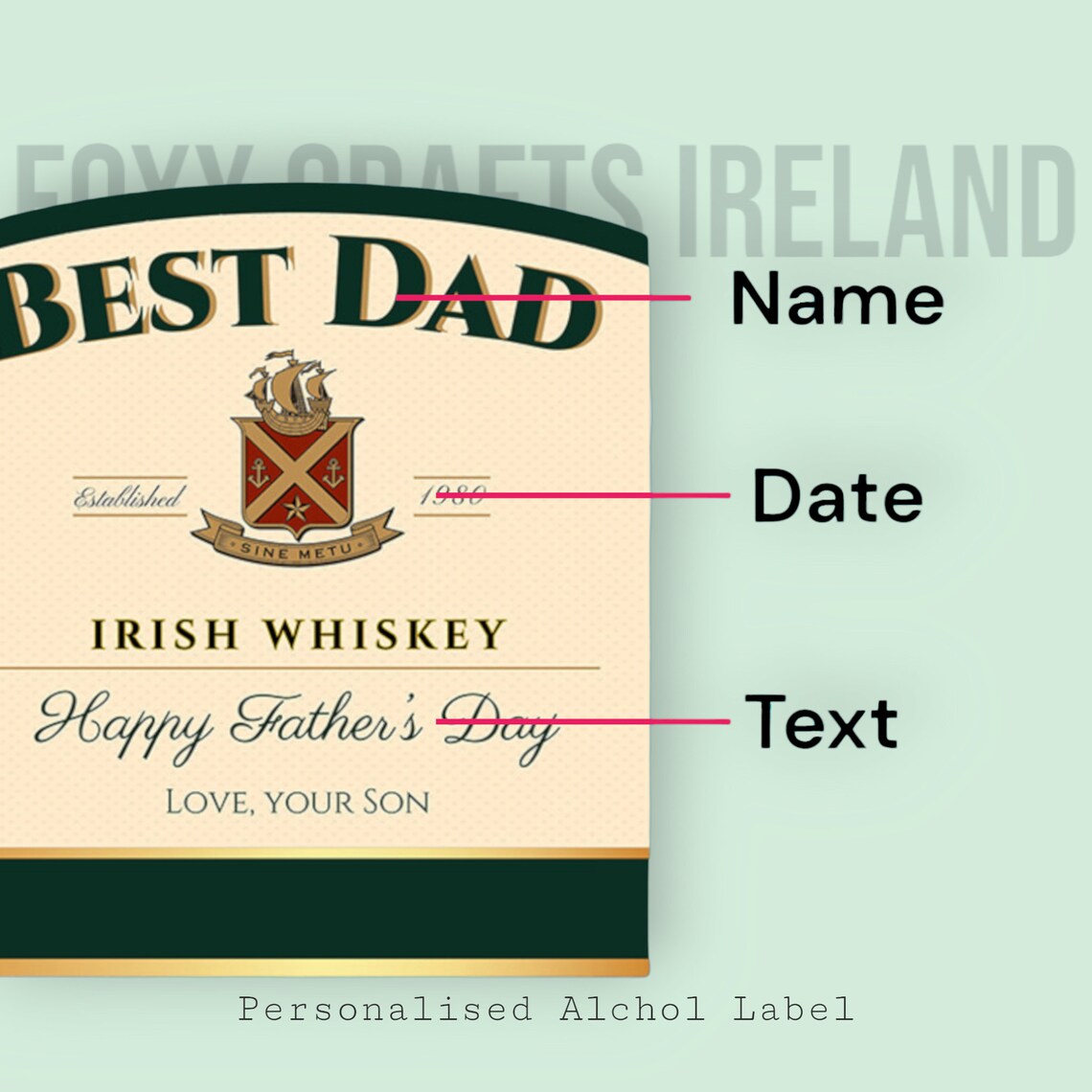 Personalized Whiskey Label, Custom Bottle Sticker, Whiskey Lover Gift ...