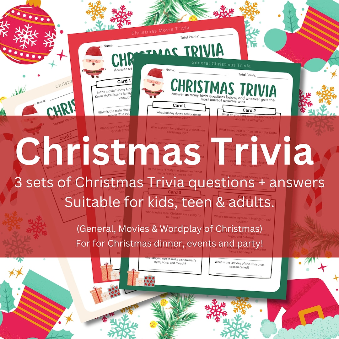 Ultimate Christmas Trivia Game | Downloadable Fun for All Ages ...