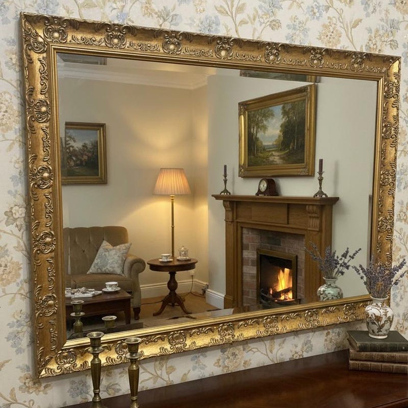 French Vintage Mirror - Etsy UK
