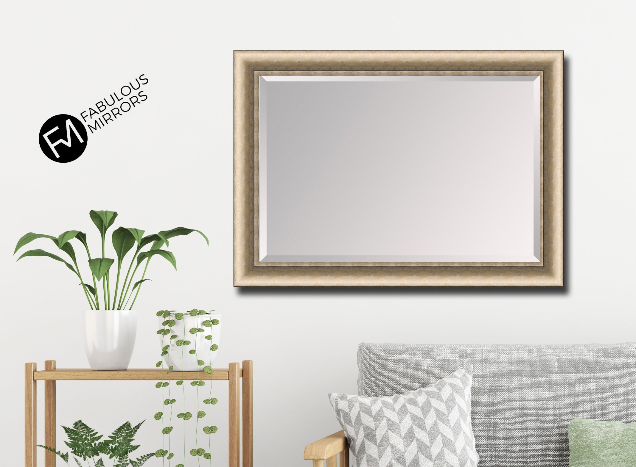 Large Bronze Framed Mirror Modern Contemporary Elegant Framed | Etsy UK