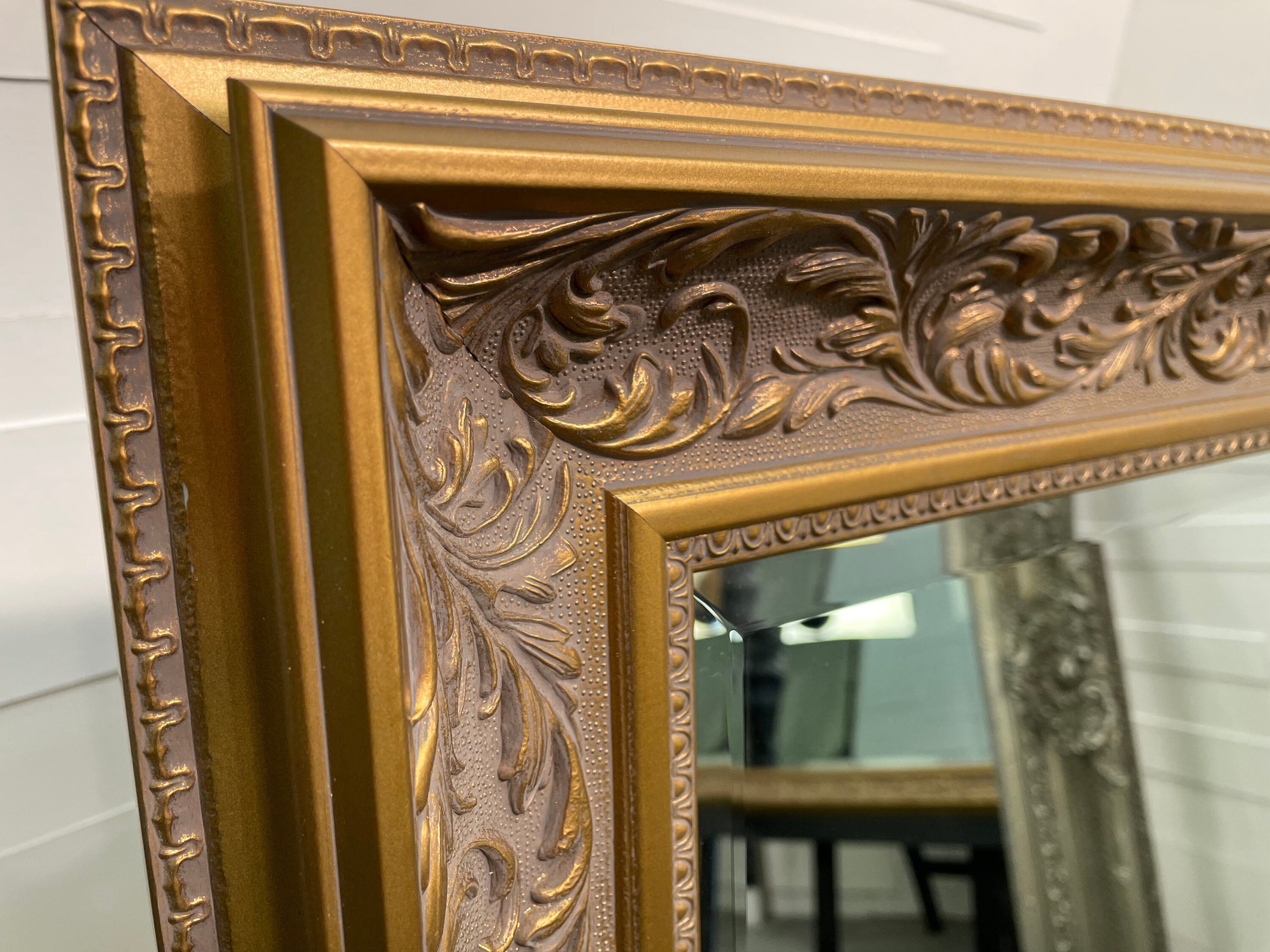 Antique Gold Mirror Decorative Ornate Elegant Framed Verona Beveled ...