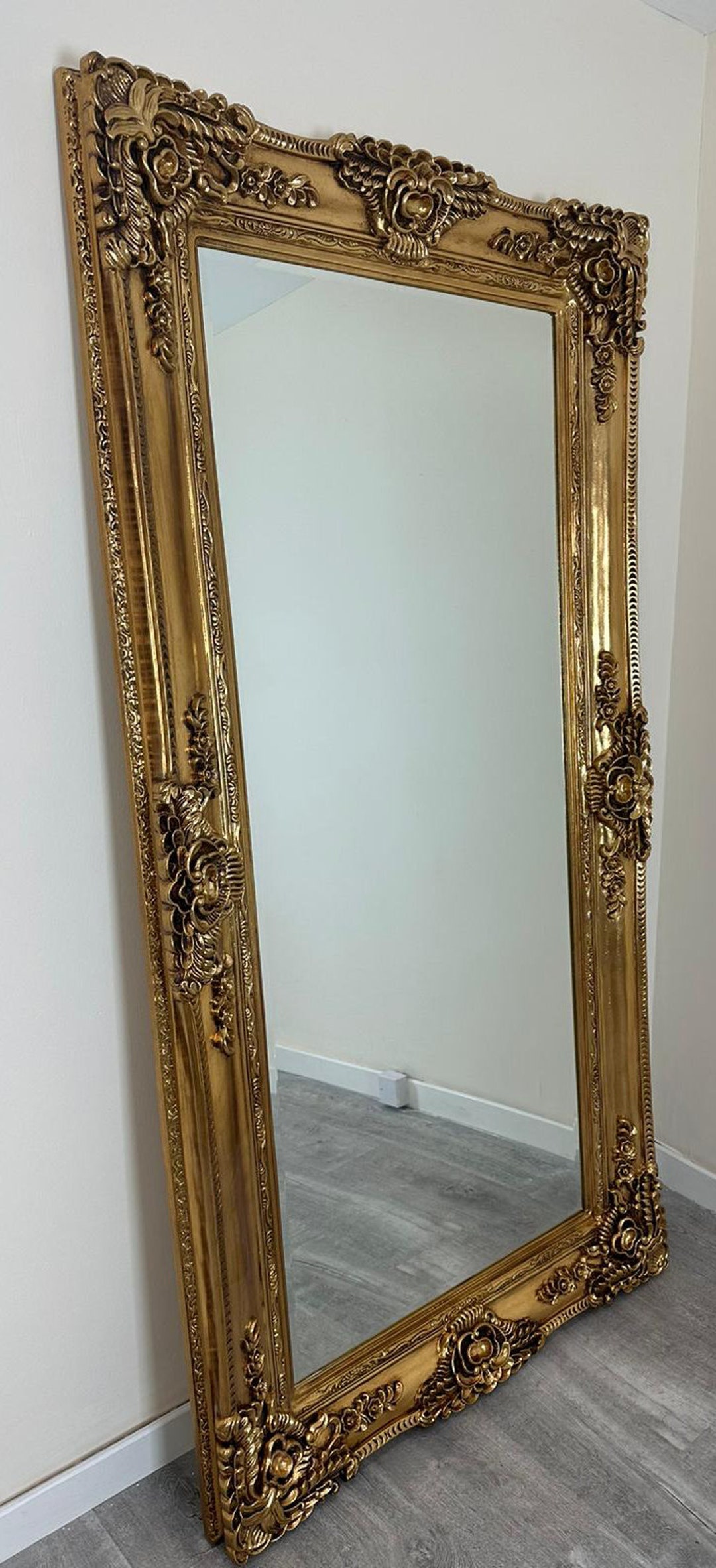 HUGE PARIS Mirror Antique Gold 100cm X 200cm Leaner Ornate Antique ...