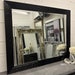LG Distressed Black Mirror Shabby Chic Ornate Decorative Bevelled Wall ...