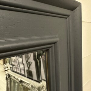 Dark Grey Solid Wood Mirror Contemporary Design - Casterbridge - Choose ...