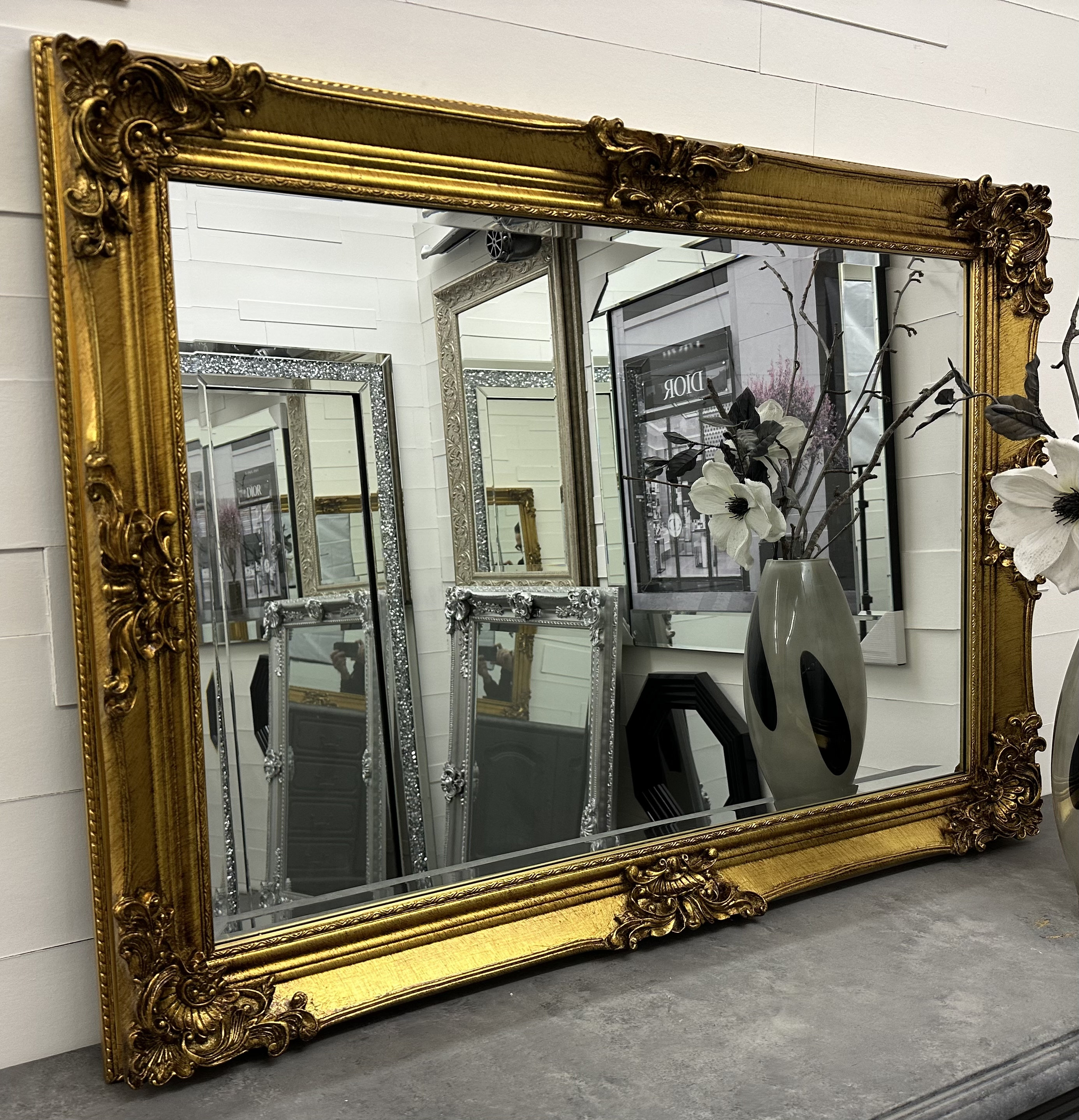 Antique Gold Ornate Mirror Decorative Ornate Wall Mirror 108cm X 78cm 42.5 X 30.5 Premium Quality LYON Etsy