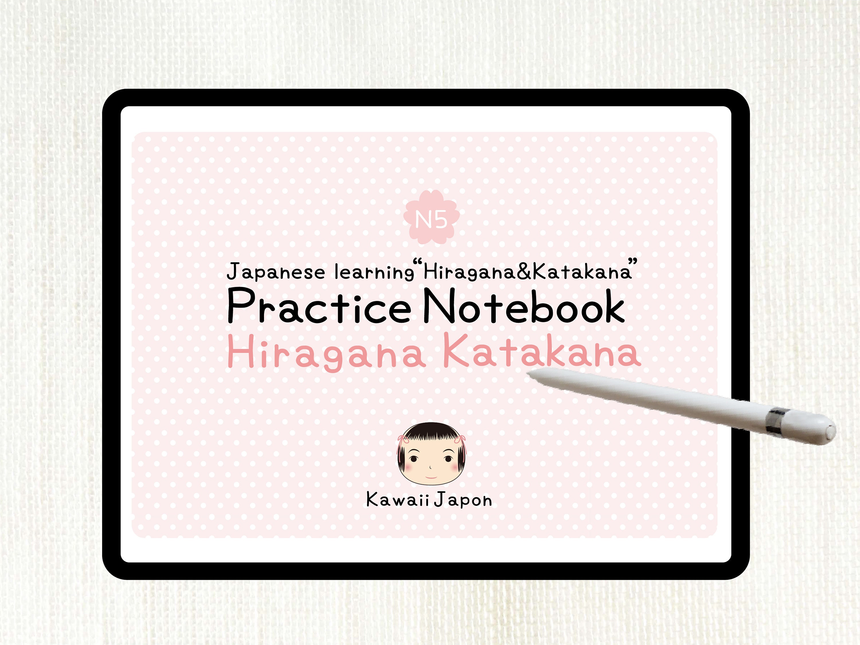 Kawaii Practice Notebook Hiragana&katakana A4-PDF Japanese - Etsy