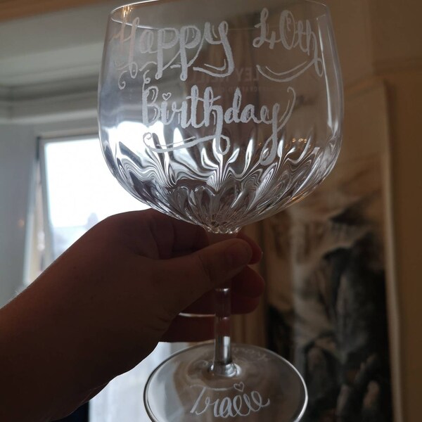 Hand Engraved Glass - Etsy