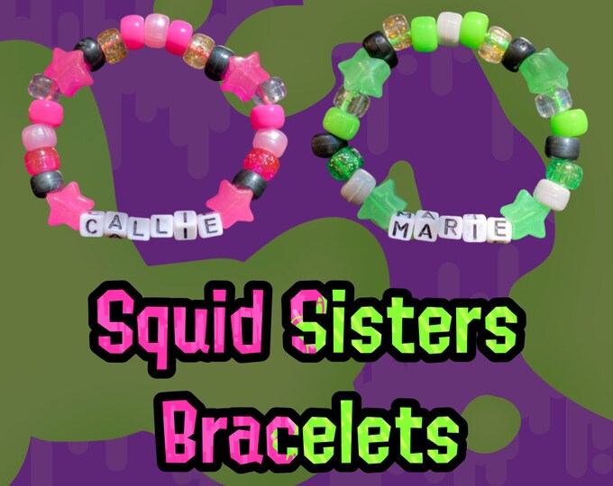 Squid Sisters Splatoon Bracelets - Etsy