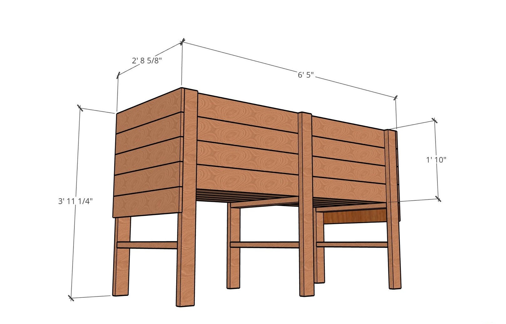 Wood Planter Box Plans. Do It Yourself, Plans, Instructions. Gardening ...