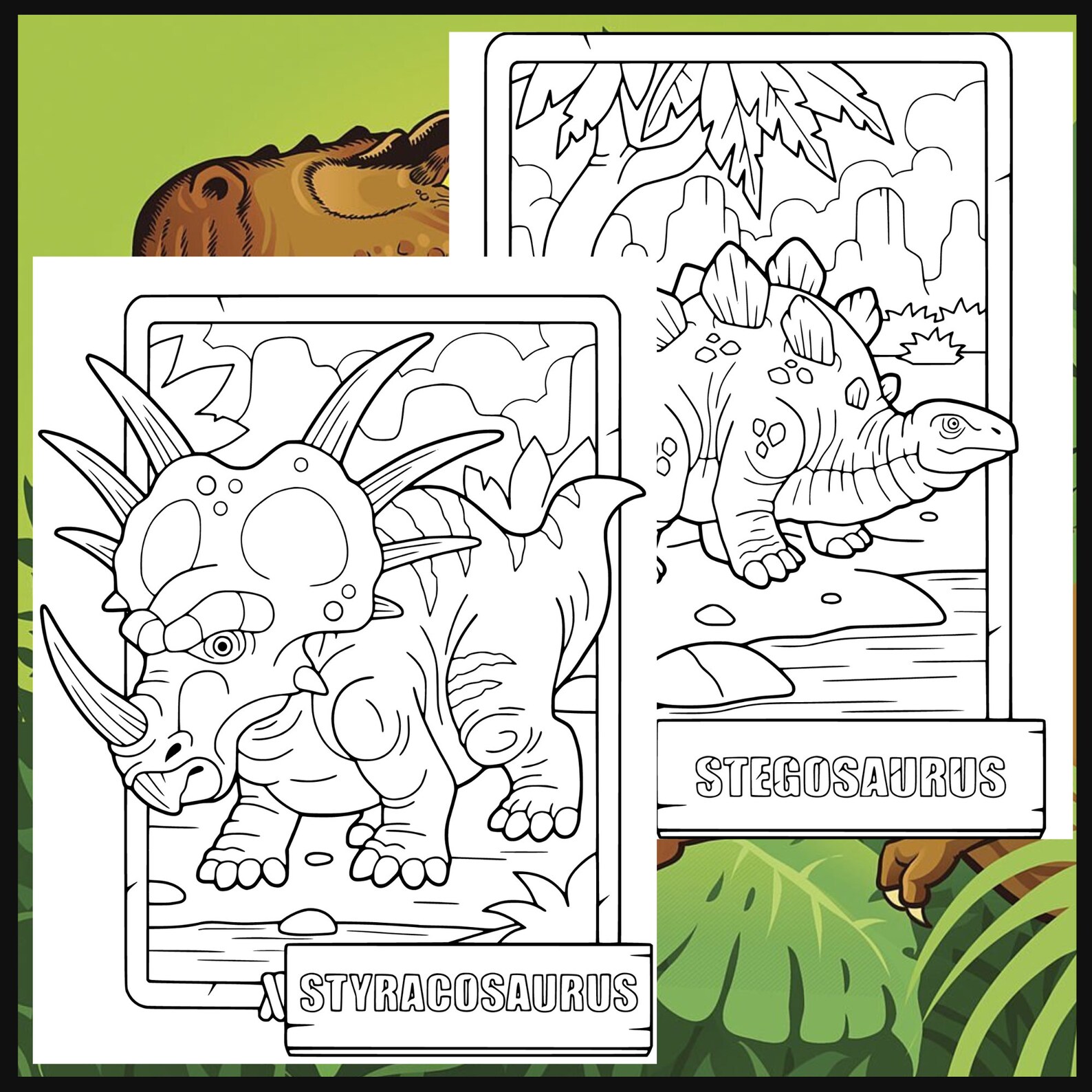 Dinosaur Coloring Pages| Kids Coloring Pages Dinosaur | Printable ...