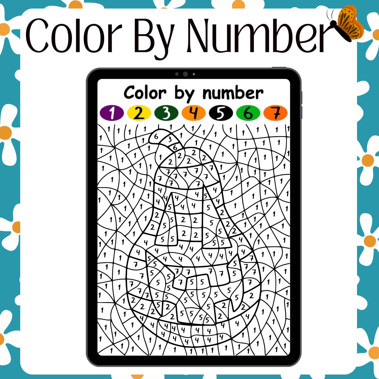 Color by Number|digital Download|coloring Pages Printable, Girls & Boys ...