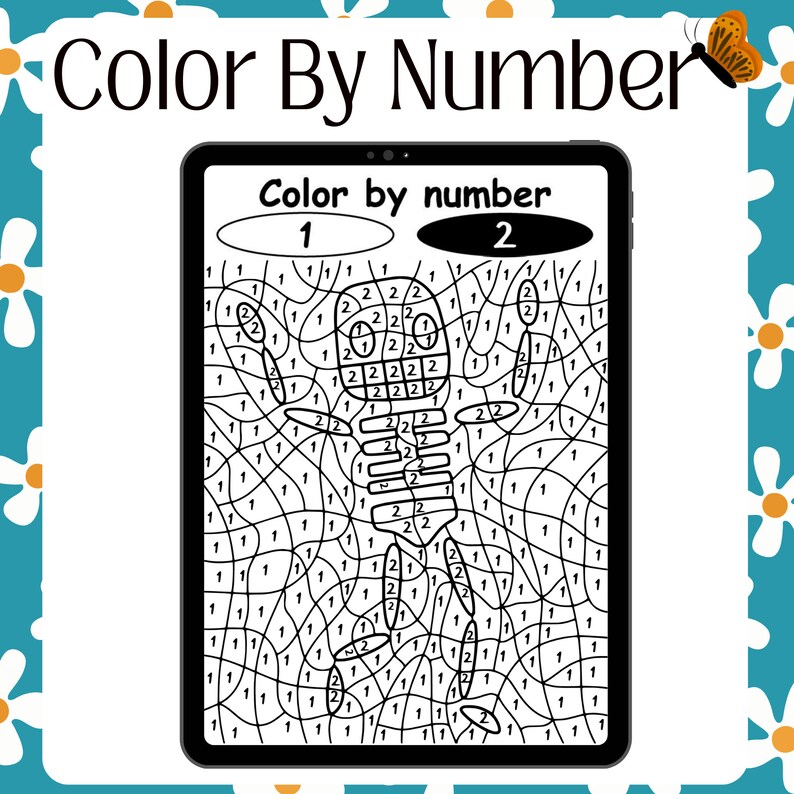 Color by Number|digital Download|coloring Pages Printable, Girls & Boys ...