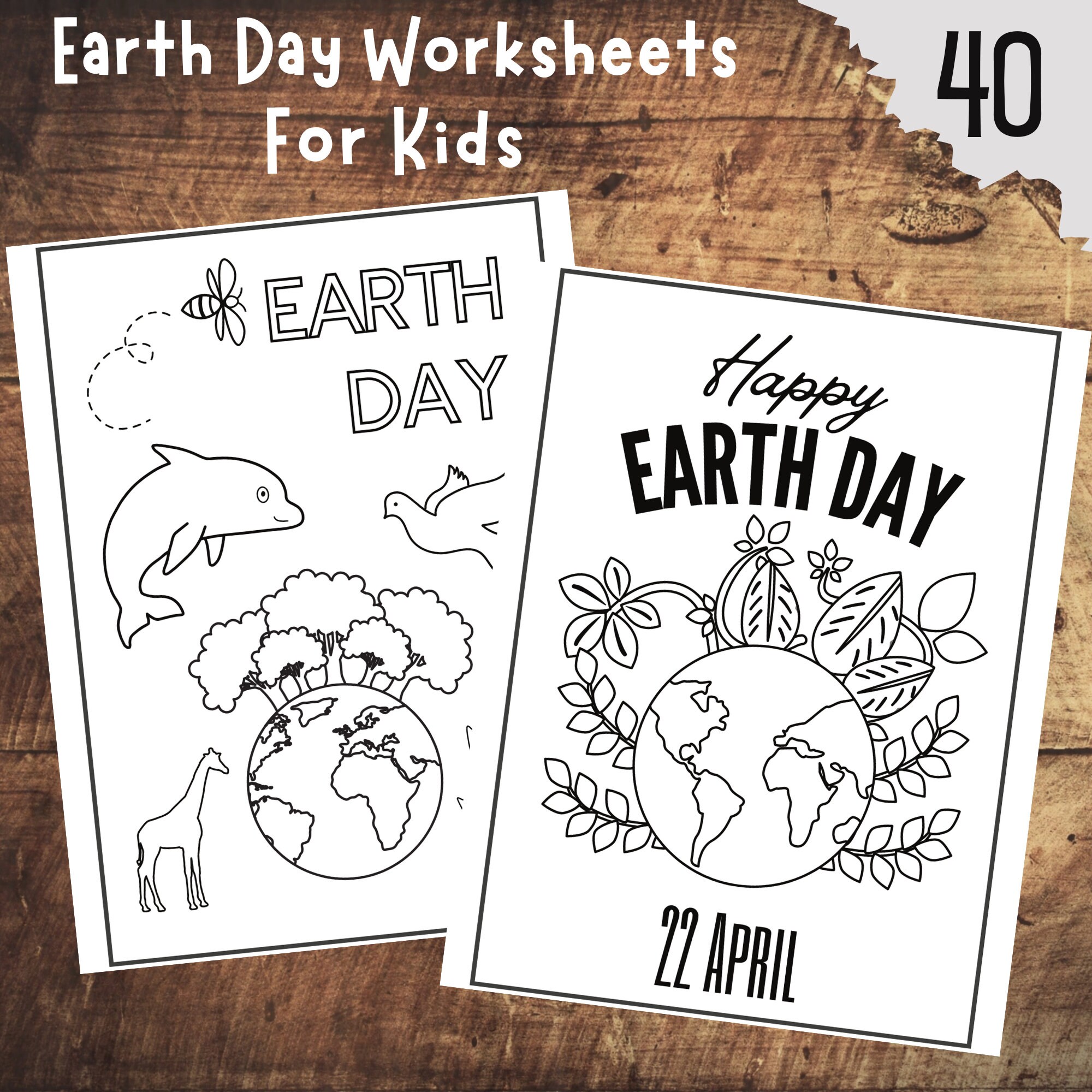 Earth Day Coloring Pages,earth Day Worksheet,coloring Sheets, Spring ...