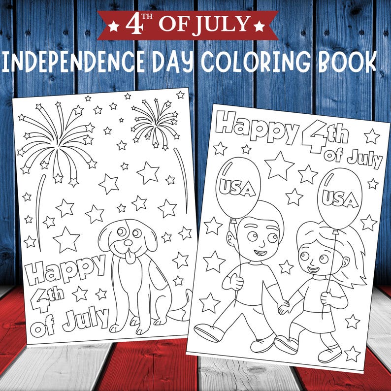 4th of July Coloring Pages/ July 4th Independence Day Picnic Ideas USA ...