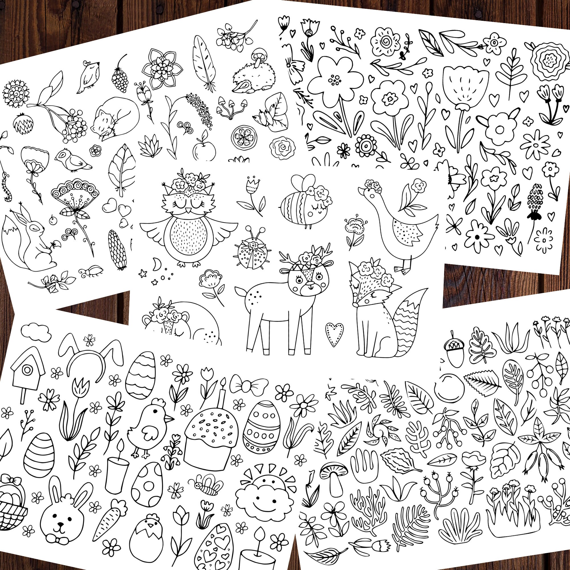 Printable Coloring Sheets,fun Animals, Birds, Nature, Spring, Animals ...