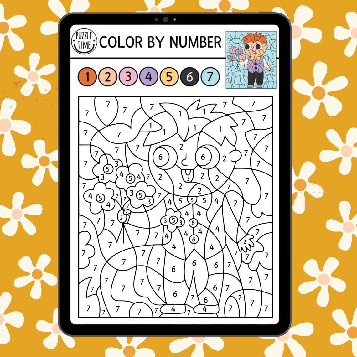 Spring Color by Number, Color by Number, Activity for Kids,coloring ...