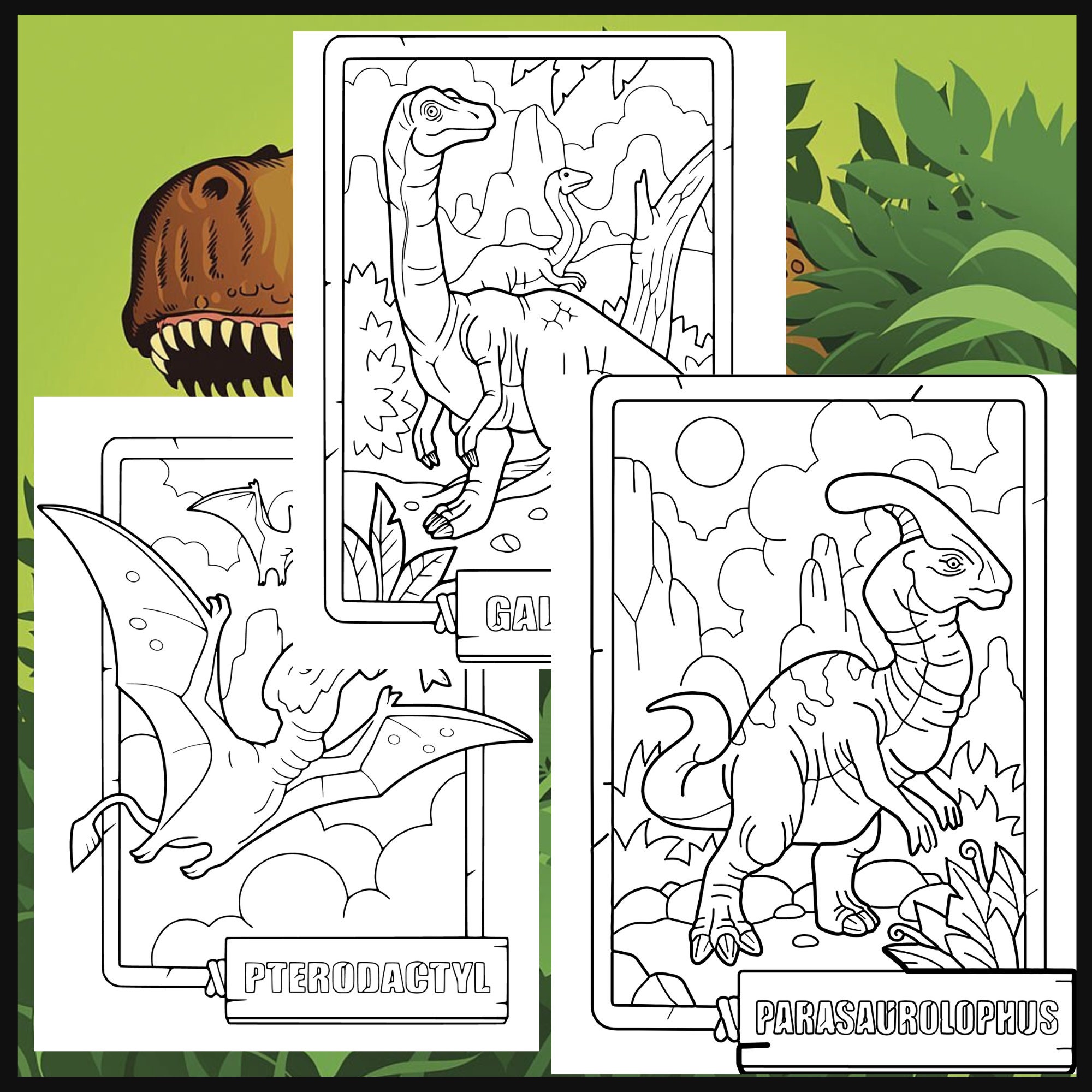 Dinosaur Coloring Pages| Kids Coloring Pages Dinosaur | Printable ...