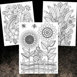 Coloring Sheets| Boho| Coloring Pages| Flowers| Printable Coloring ...