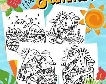 Summer Coloring Pages, 26 Printable Summer Holiday Coloring Pages for ...