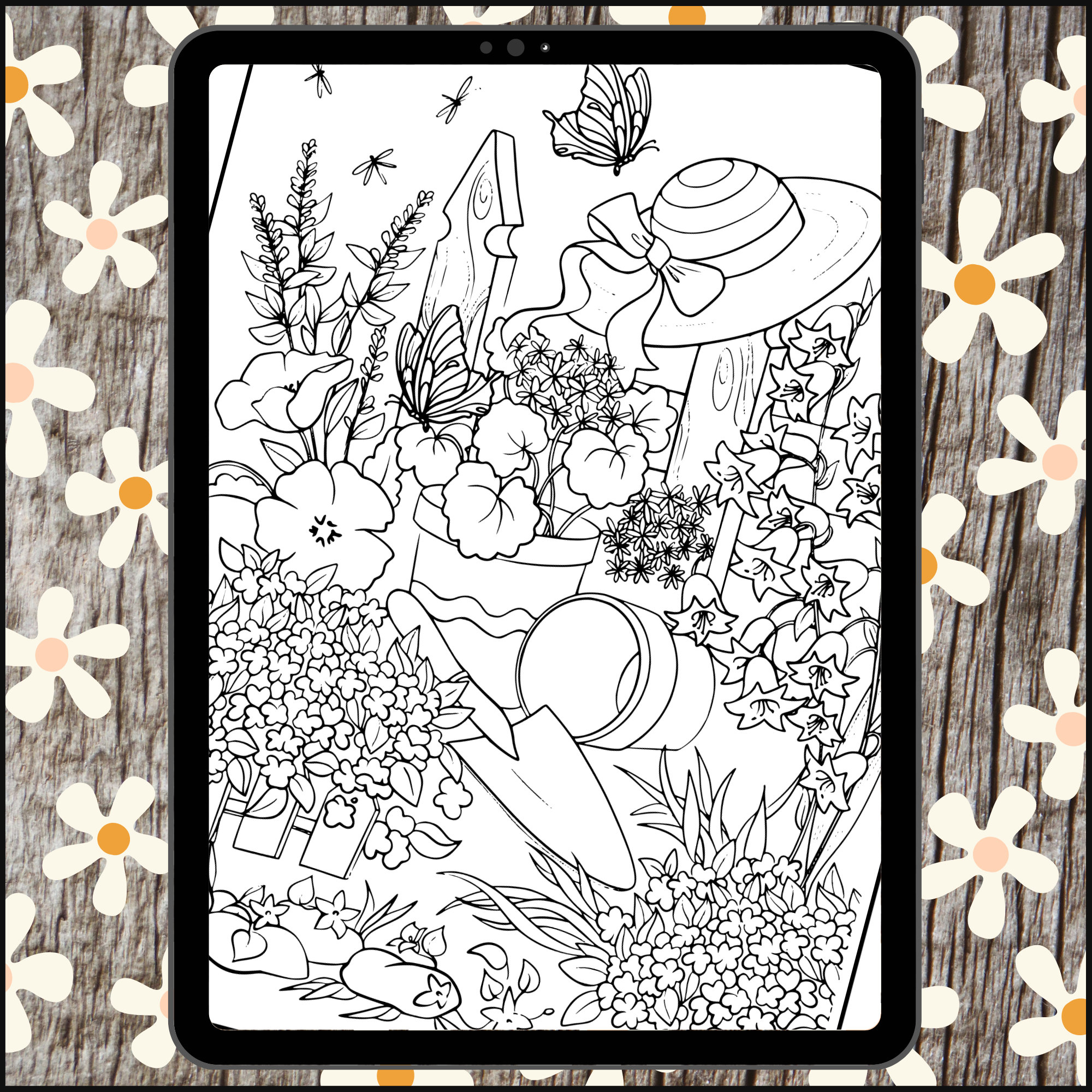 Magical Garden Coloring Book Plants Flowers in the Garden Coloring Book ...