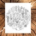 A Bundle of Coloring Pages-doodles Art Coloring Pages-mandala Coloring ...