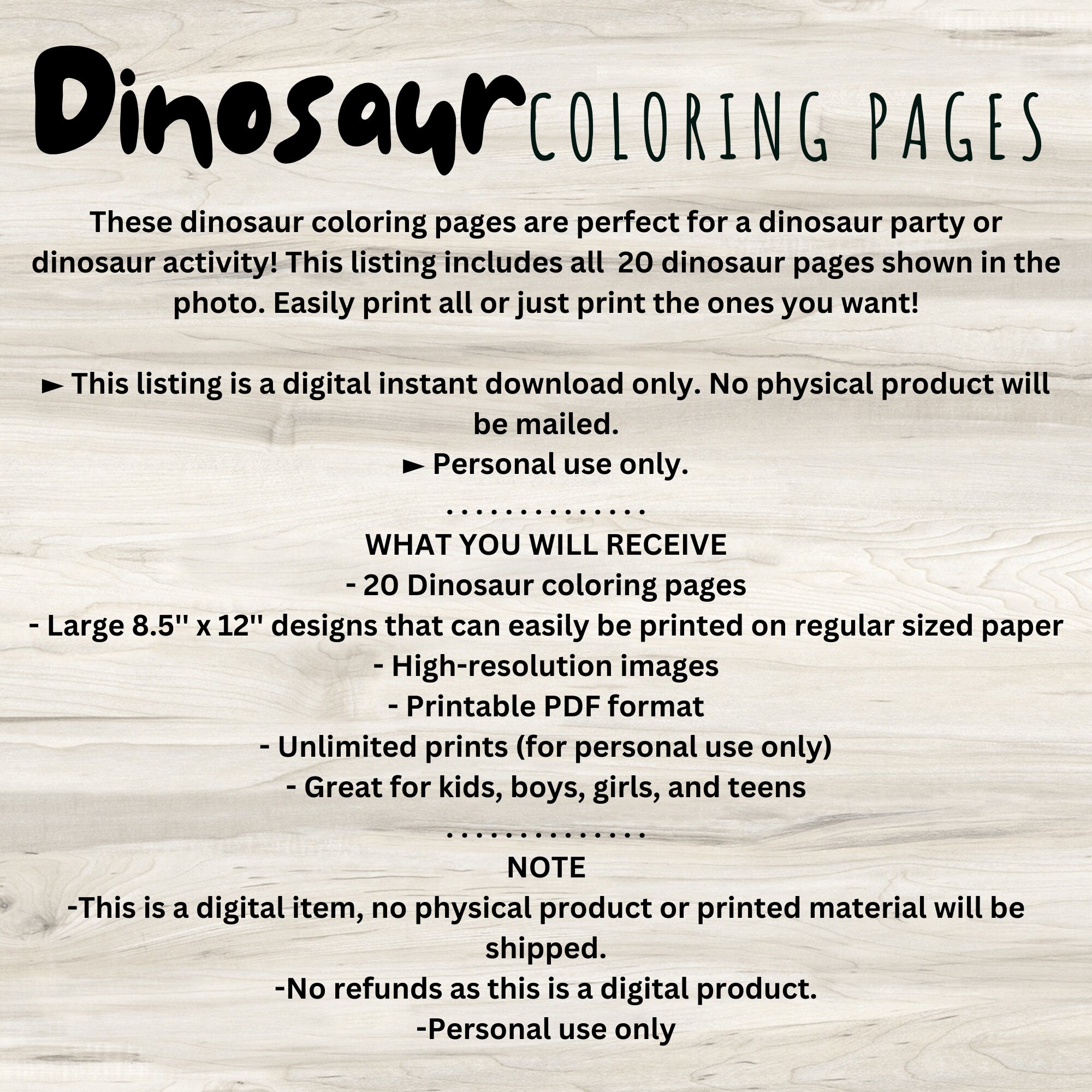Dinosaur Coloring Pages| Kids Coloring Pages Dinosaur | Printable ...