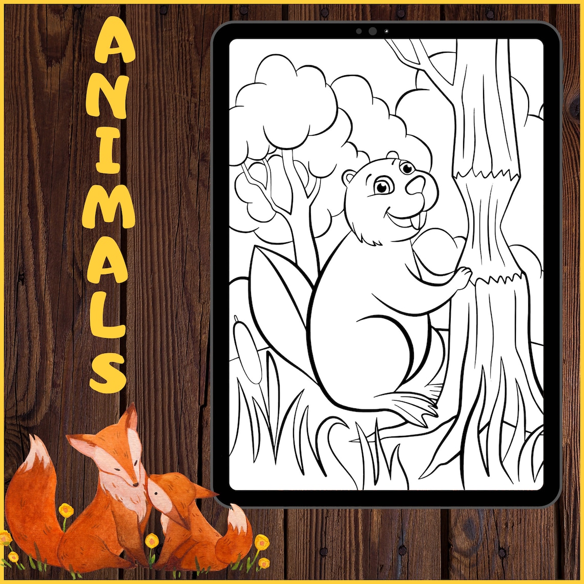 Printable Woodland Coloring Pages for Kids, Animals Coloring Pages ...