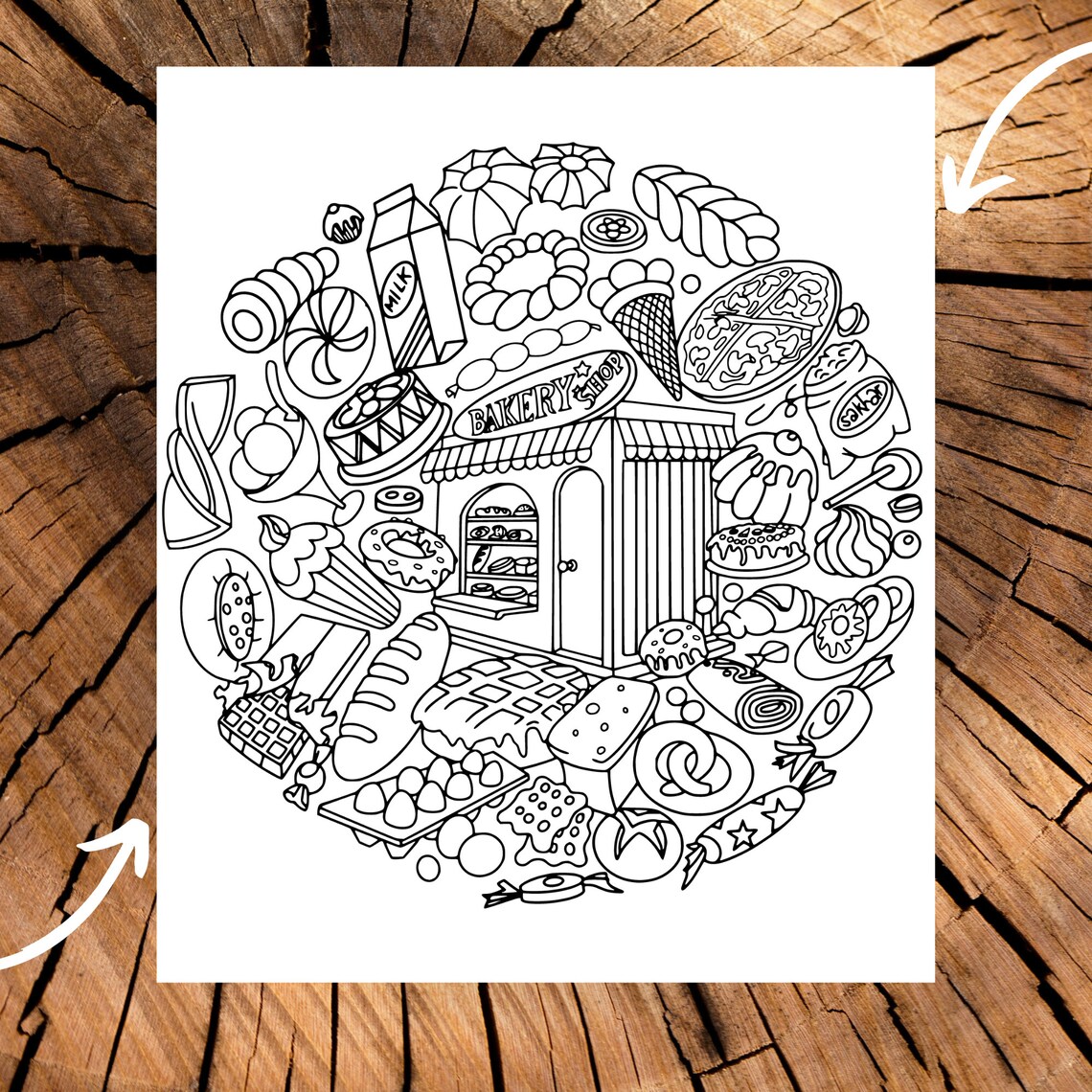 A Bundle of Coloring Pages-doodles Art Coloring Pages-mandala Coloring ...