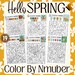 Spring Color by Number, Color by Number, Activity for Kids,coloring ...